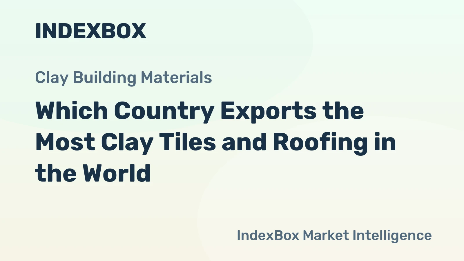 Which Country Exports the Most Clay Tiles and Roofing in the World?