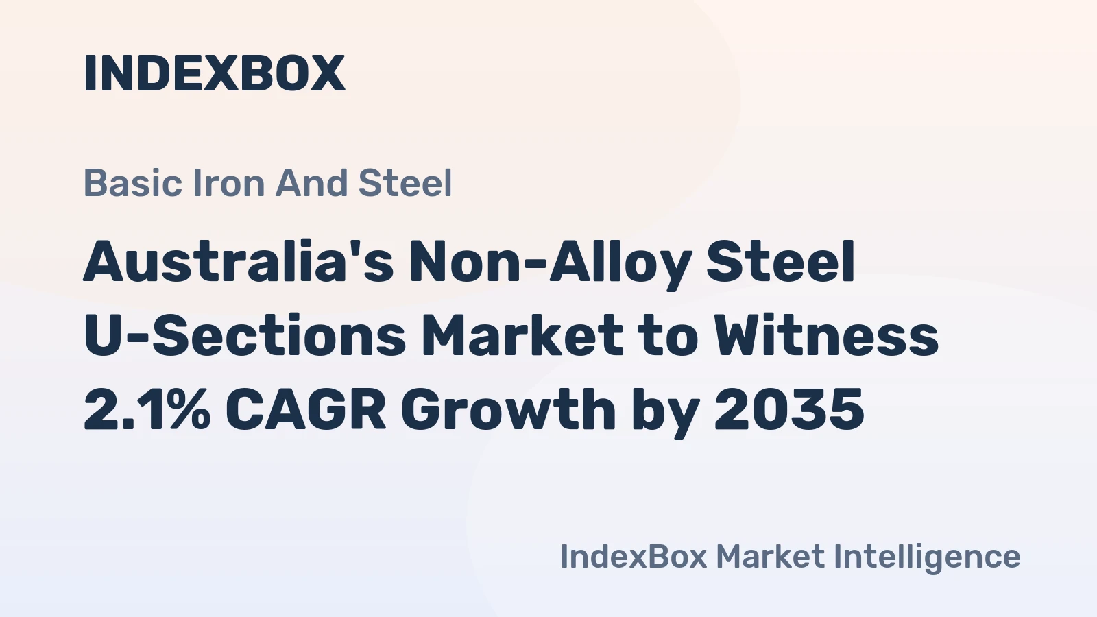 Australia's Non-Alloy Steel U-Sections Market to Witness 2.1% CAGR Growth by 2035