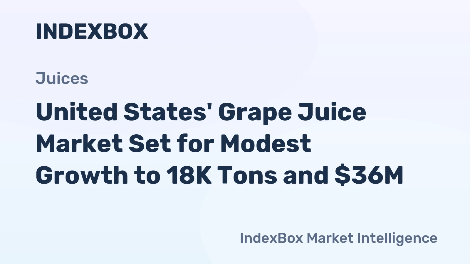 United States' Grape Juice Market Set for Modest Growth to 18K Tons and $36M