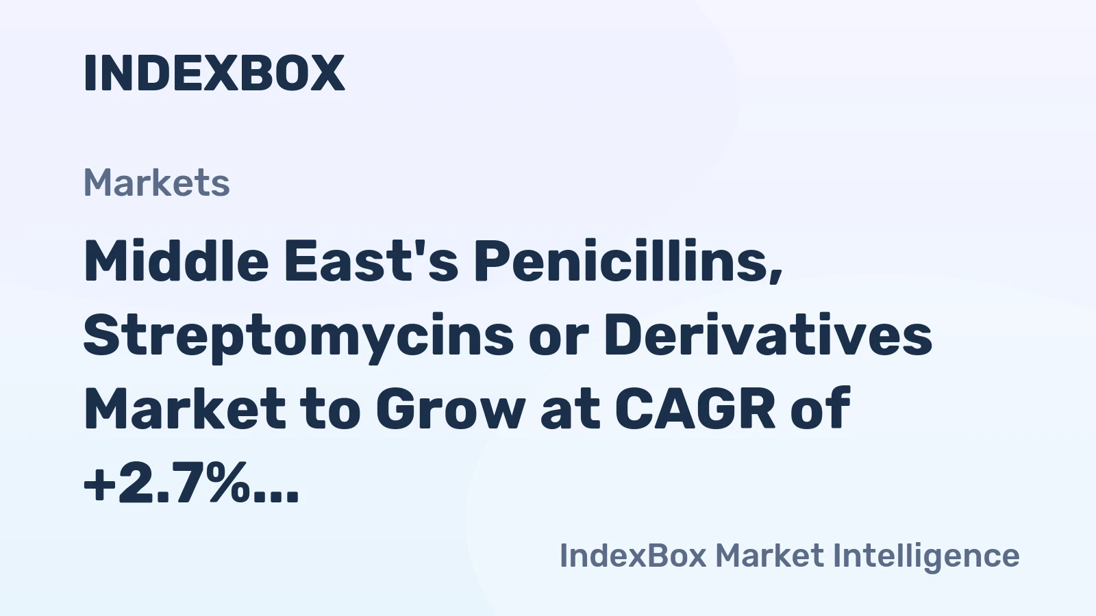 Middle East's Penicillins, Streptomycins or Derivatives Market to Grow at CAGR of +2.7% by 2035, Reaching 78K Tons