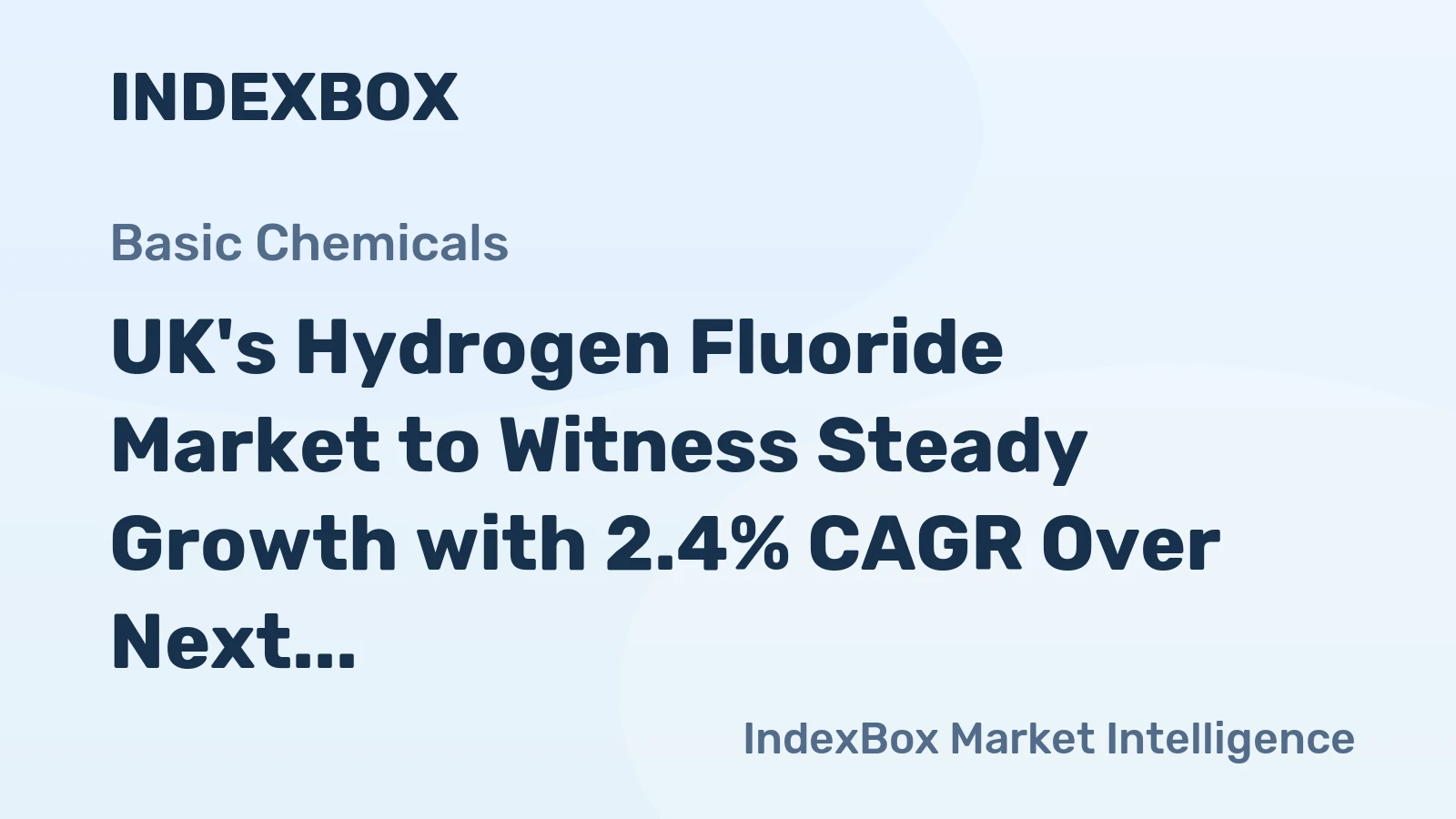 UK's Hydrogen Fluoride Market to Witness Steady Growth with 2.4% CAGR Over Next Decade