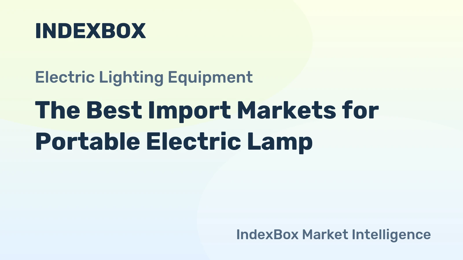 The Best Import Markets for Portable Electric Lamp