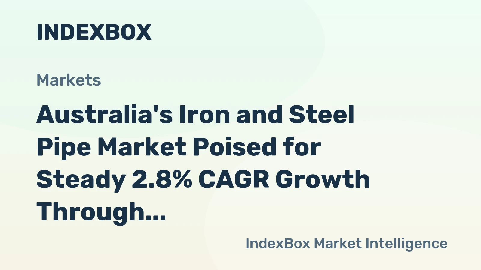 Australia's Iron and Steel Pipe Market Poised for Steady 2.8% CAGR Growth Through 2035