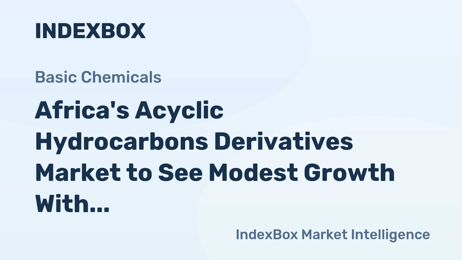 Africa's Acyclic Hydrocarbons Derivatives Market to See Modest Growth With a +0.5% Volume CAGR Through 2035