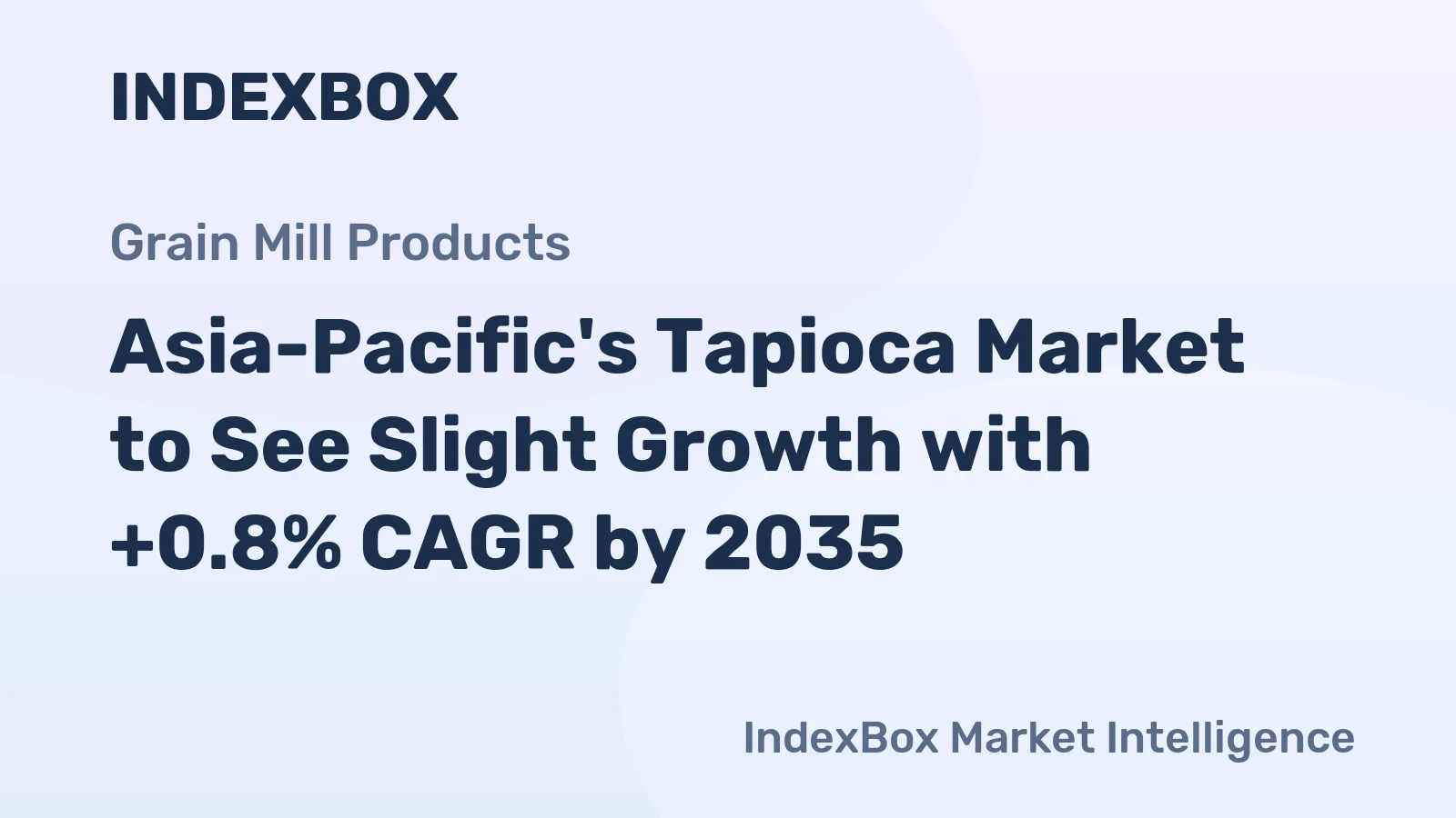Asia-Pacific's Tapioca Market to See Slight Growth with +0.8% CAGR by 2035