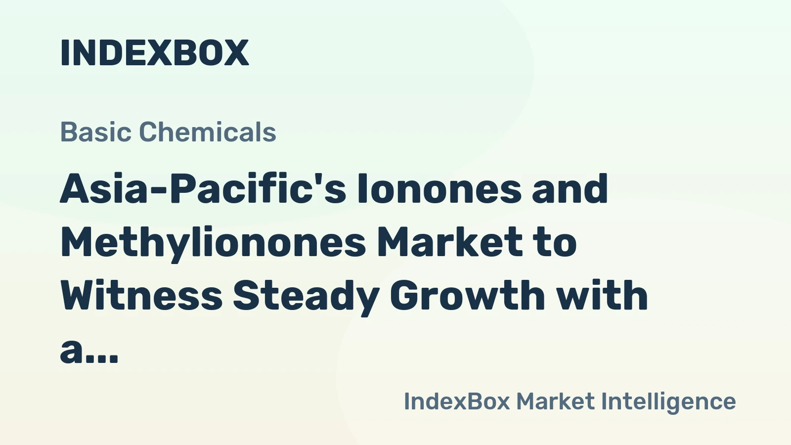 Asia-Pacific's Ionones and Methylionones Market to Witness Steady Growth with a CAGR of +0.6% Through 2035