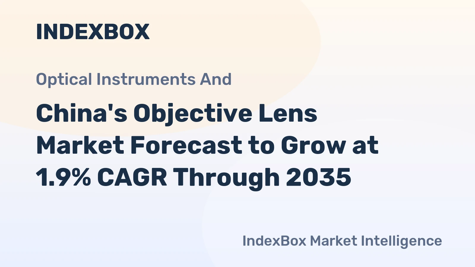 China's Objective Lens Market Forecast to Grow at 1.9% CAGR Through 2035