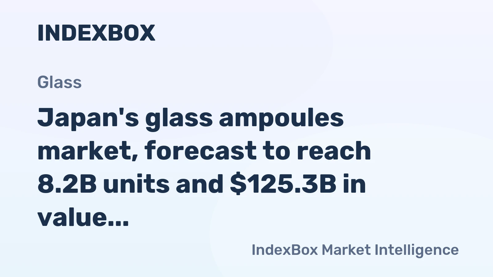 Japan's glass ampoules market, forecast to reach 8.2B units and $125.3B in value by 2035, is set for a slight increase in volume and value.
