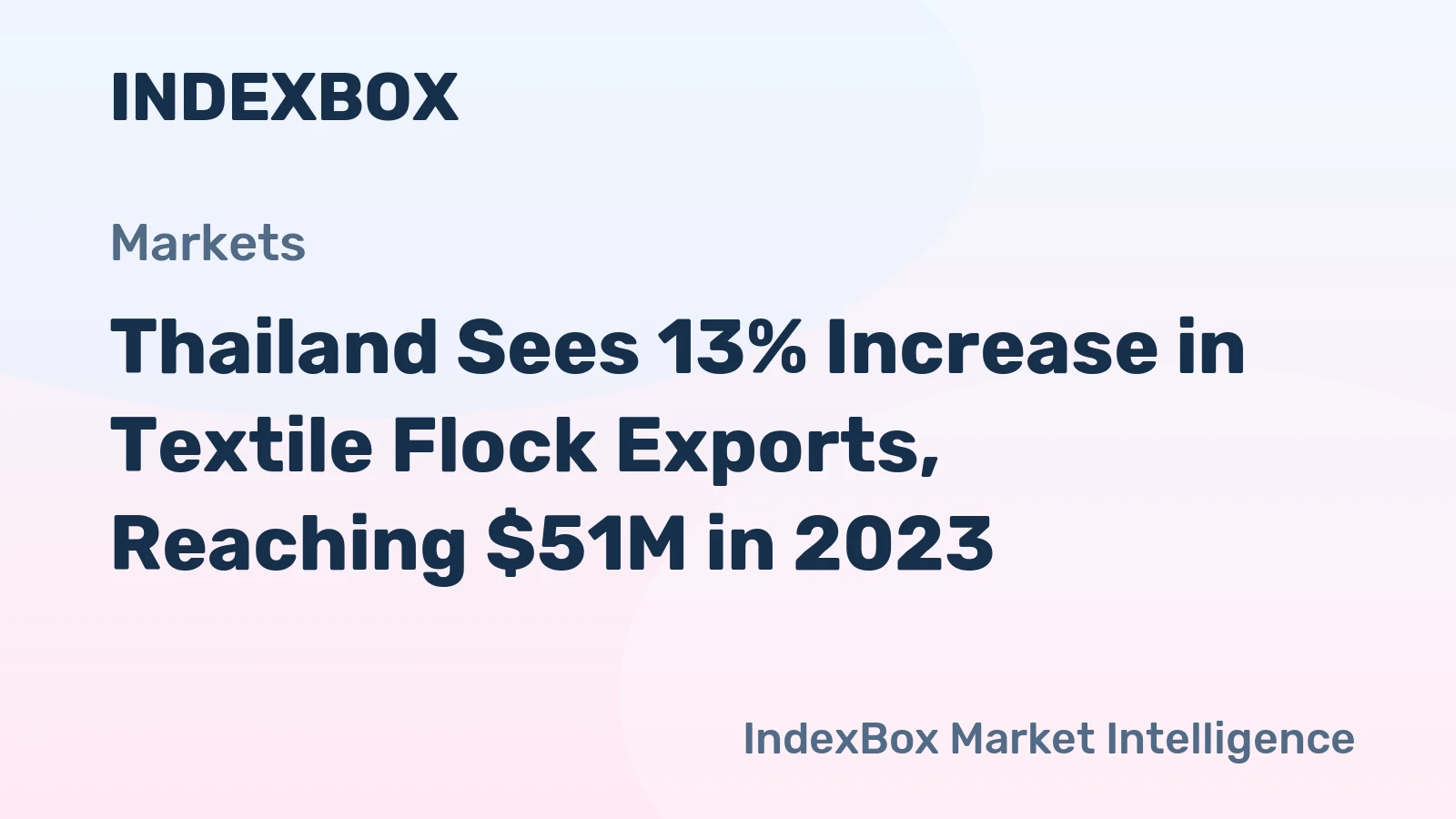 Thailand Sees 13% Increase in Textile Flock Exports, Reaching $51M in 2023