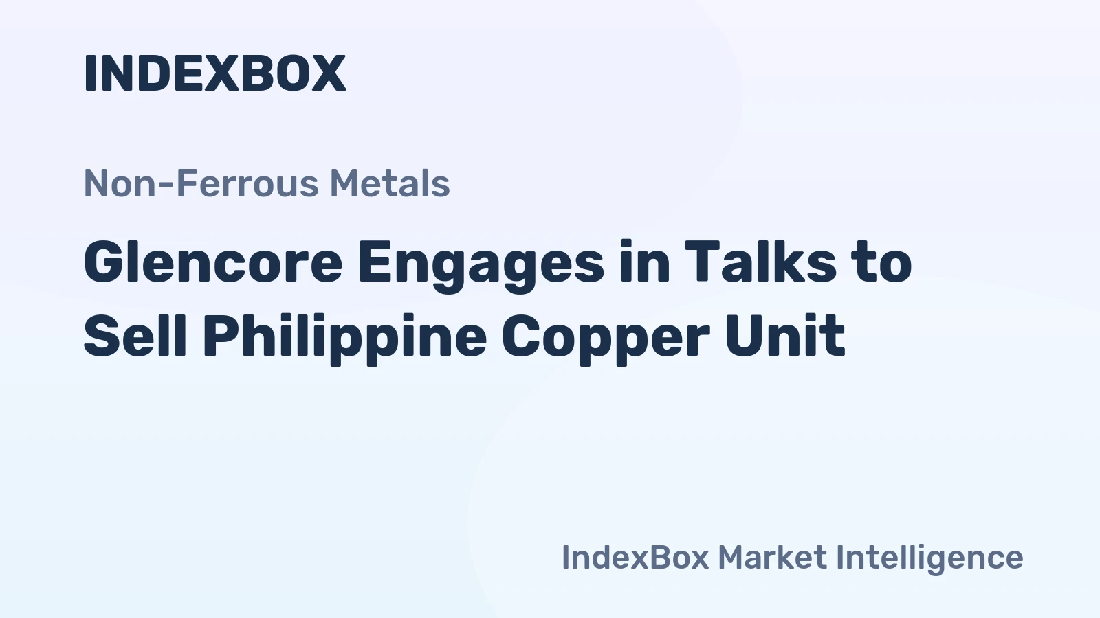 Glencore Engages in Talks to Sell Philippine Copper Unit
