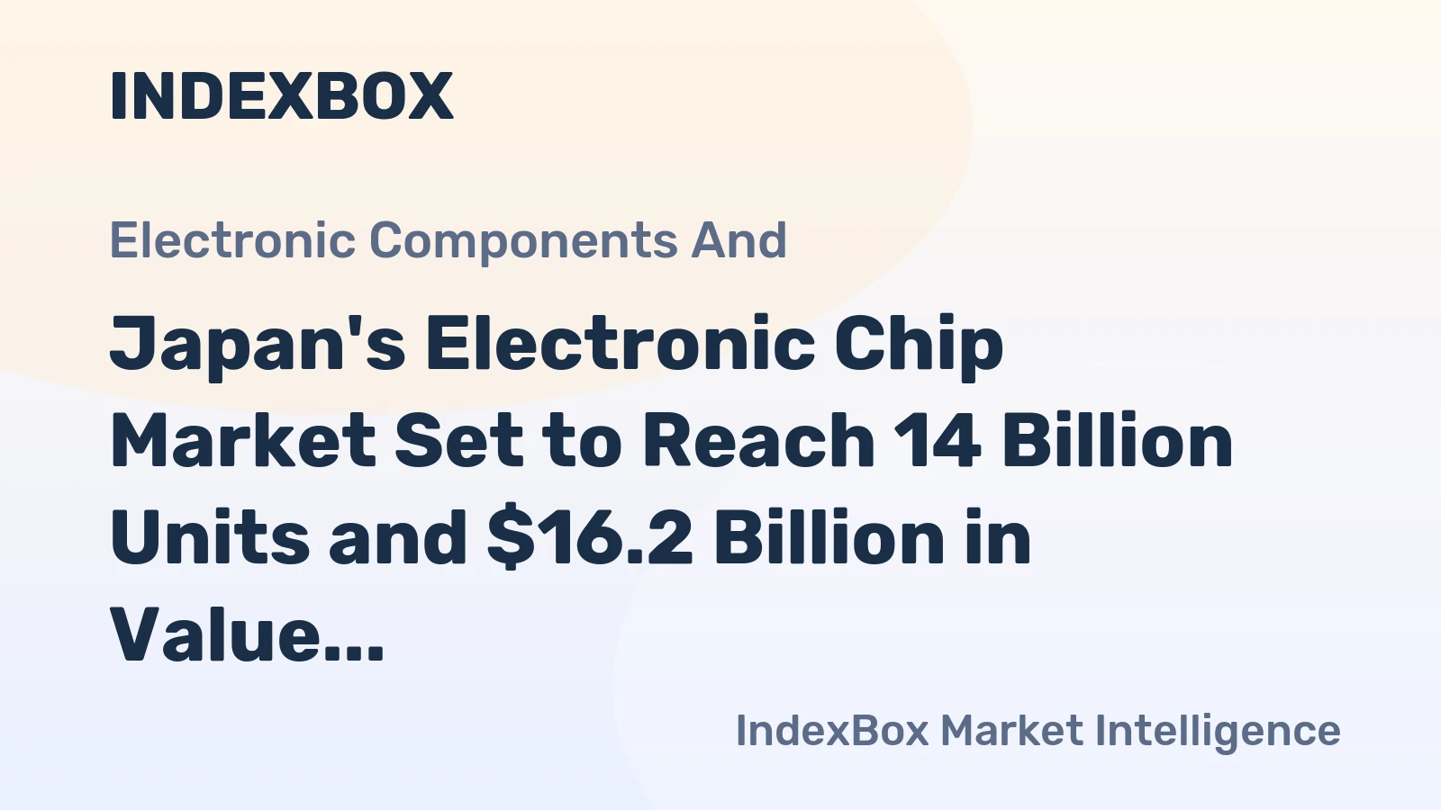 Japan's Electronic Chip Market Set to Reach 14 Billion Units and $16.2 Billion in Value by 2035