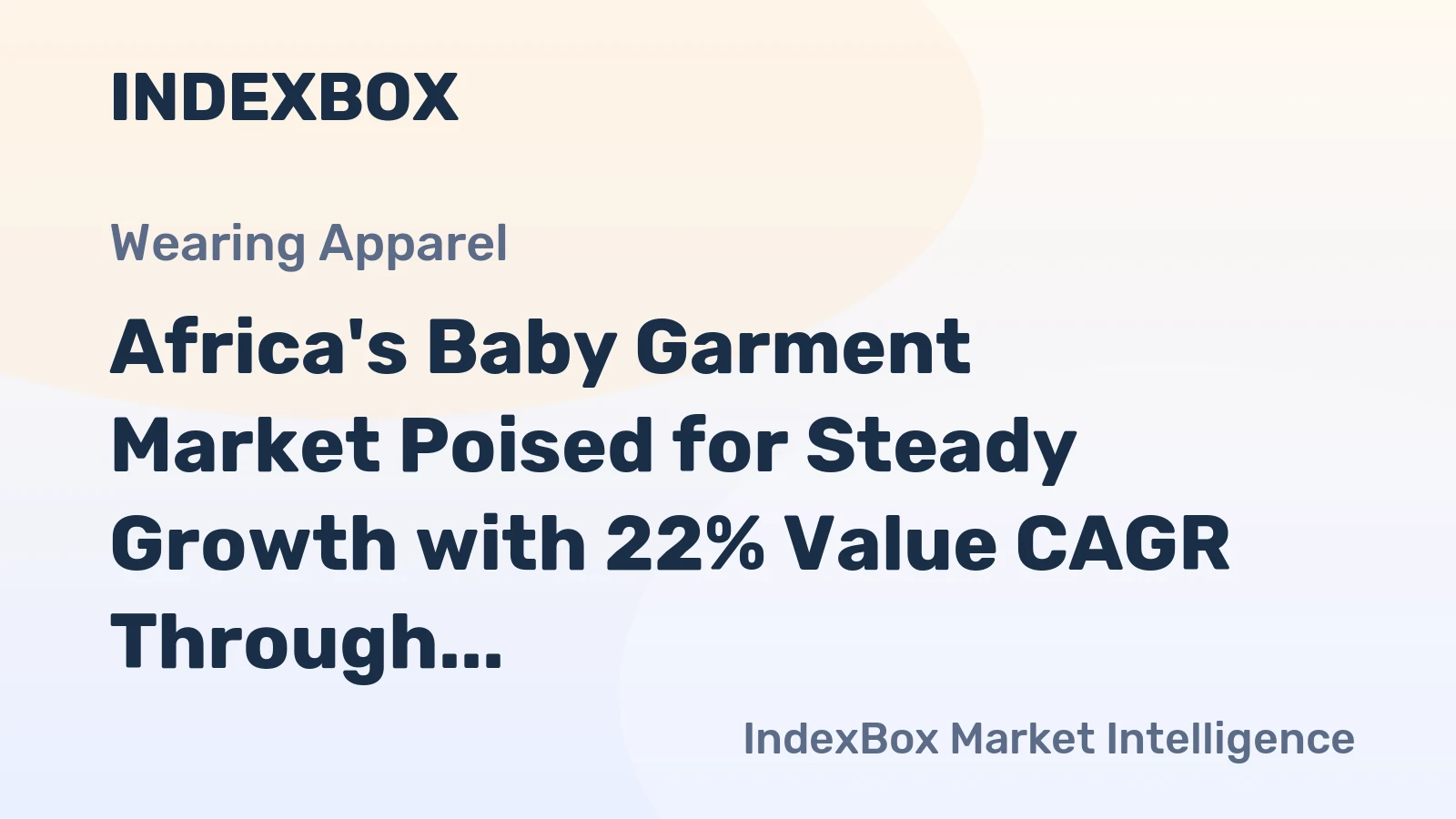 Africa's Baby Garment Market Poised for Steady Growth with 22% Value CAGR Through 2035