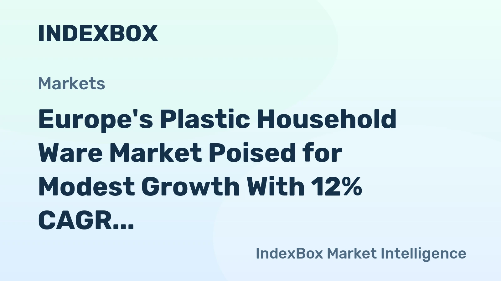 Europe's Plastic Household Ware Market Poised for Modest Growth With 12% CAGR Forecast to 2035