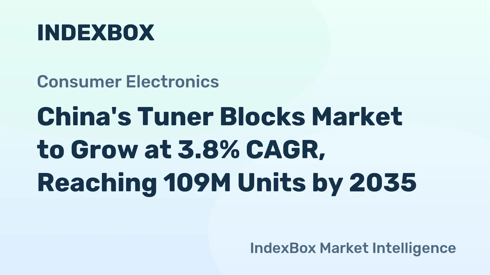 China's Tuner Blocks Market to Grow at 3.8% CAGR, Reaching 109M Units by 2035