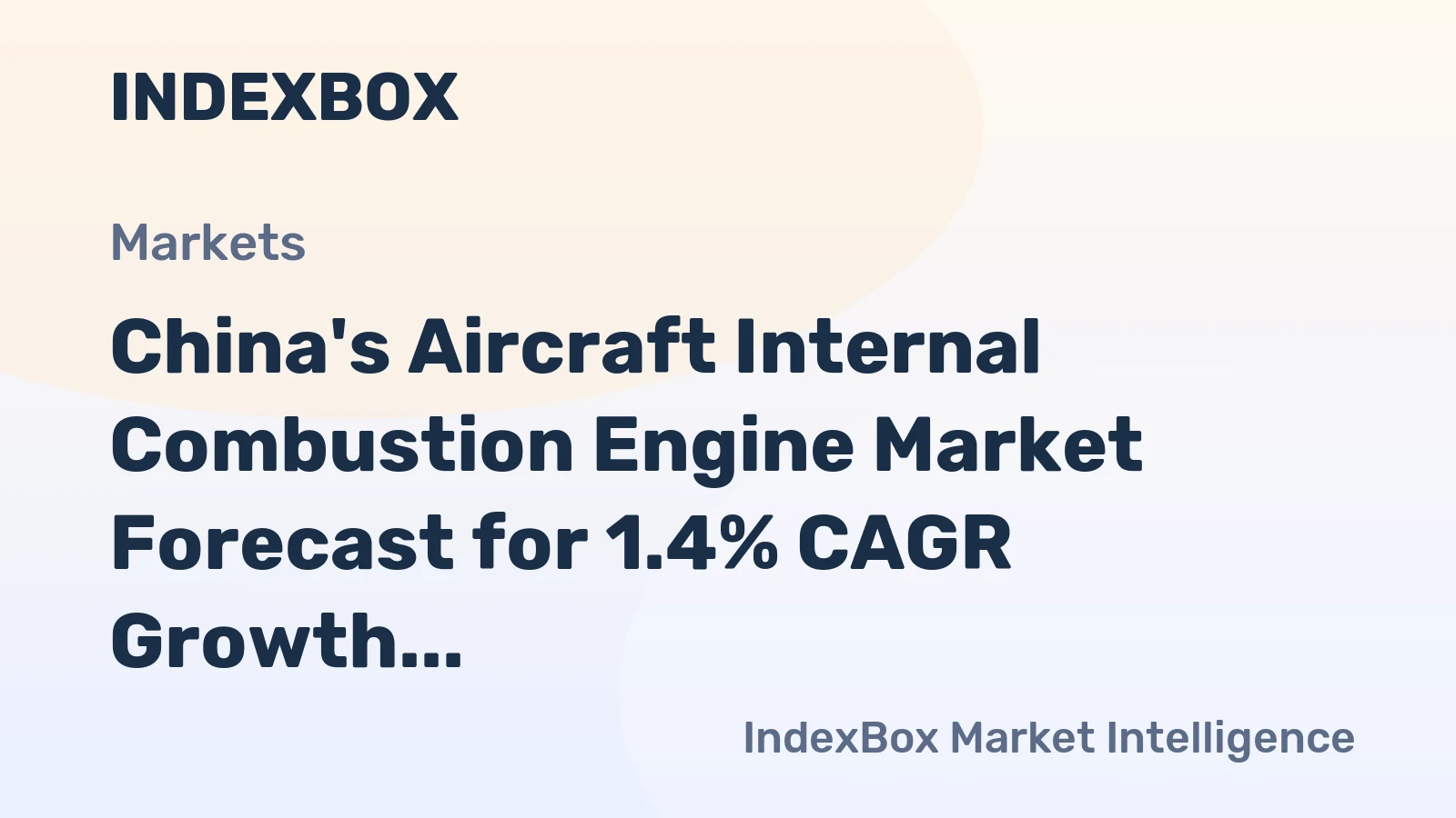 China's Aircraft Internal Combustion Engine Market Forecast for 1.4% CAGR Growth Through 2035