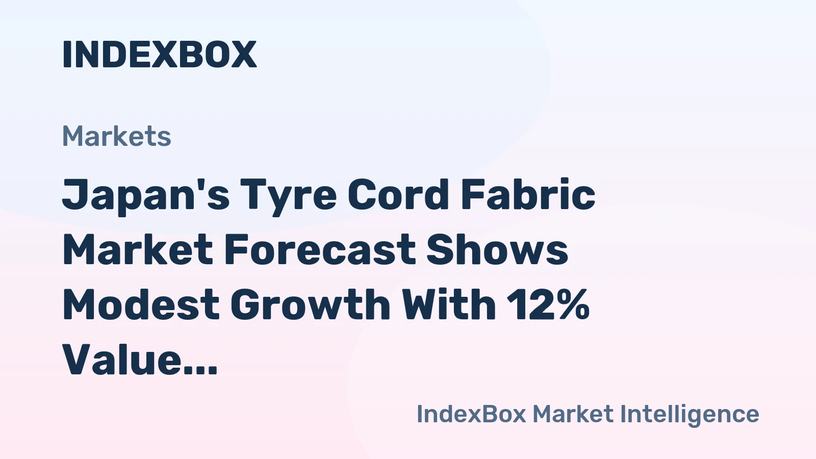 Japan's Tyre Cord Fabric Market Forecast Shows Modest Growth With 12% Value CAGR Through 2035