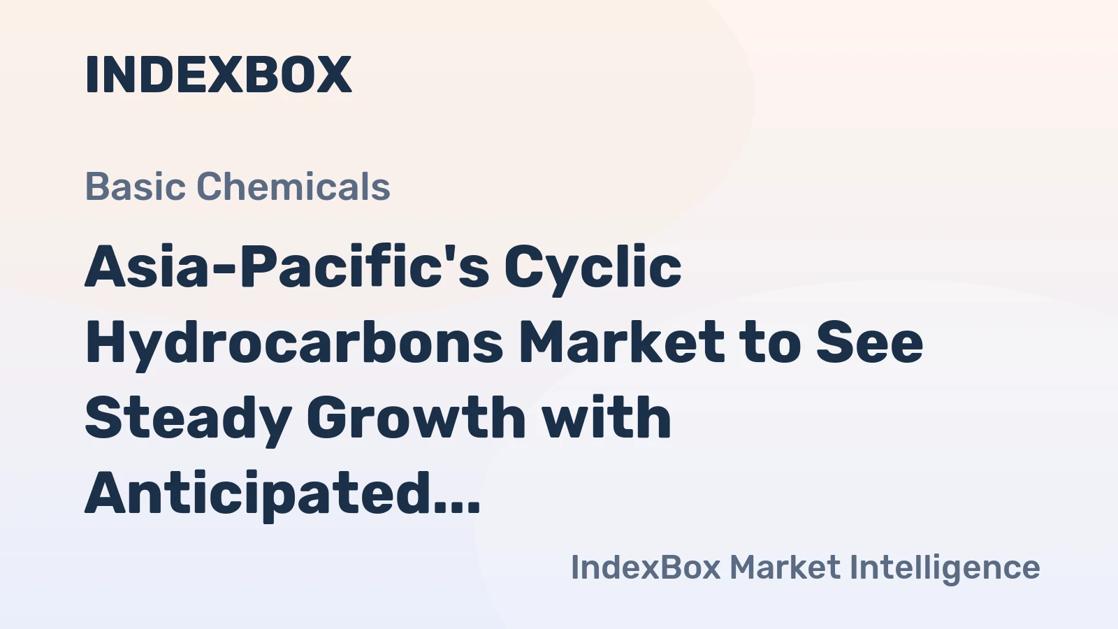 Asia-Pacific's Cyclic Hydrocarbons Market to See Steady Growth with Anticipated CAGR of +1.3% from 2024 to 2035, Reaching $81B by 2035