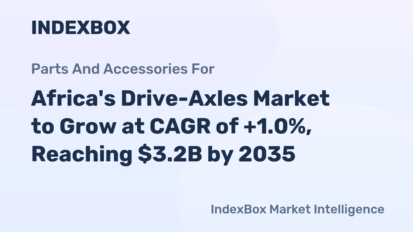 Africa's Drive-Axles Market to Grow at CAGR of +1.0%, Reaching $3.2B by 2035