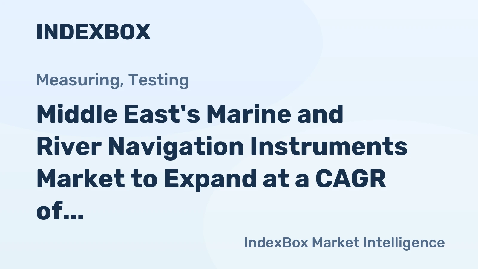 Middle East's Marine and River Navigation Instruments Market to Expand at a CAGR of +1.3% through 2035