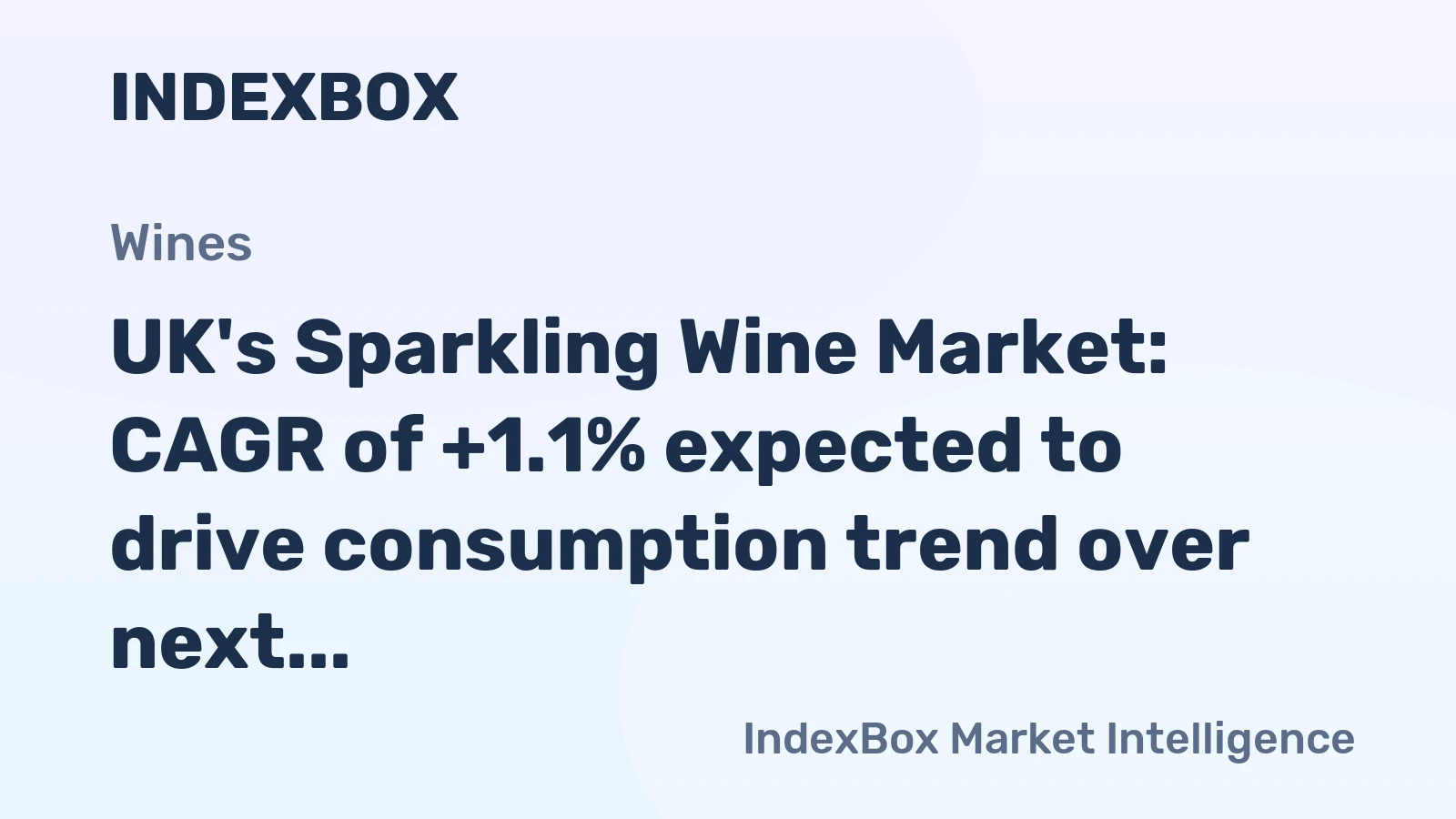 UK's Sparkling Wine Market: CAGR of +1.1% expected to drive consumption trend over next decade