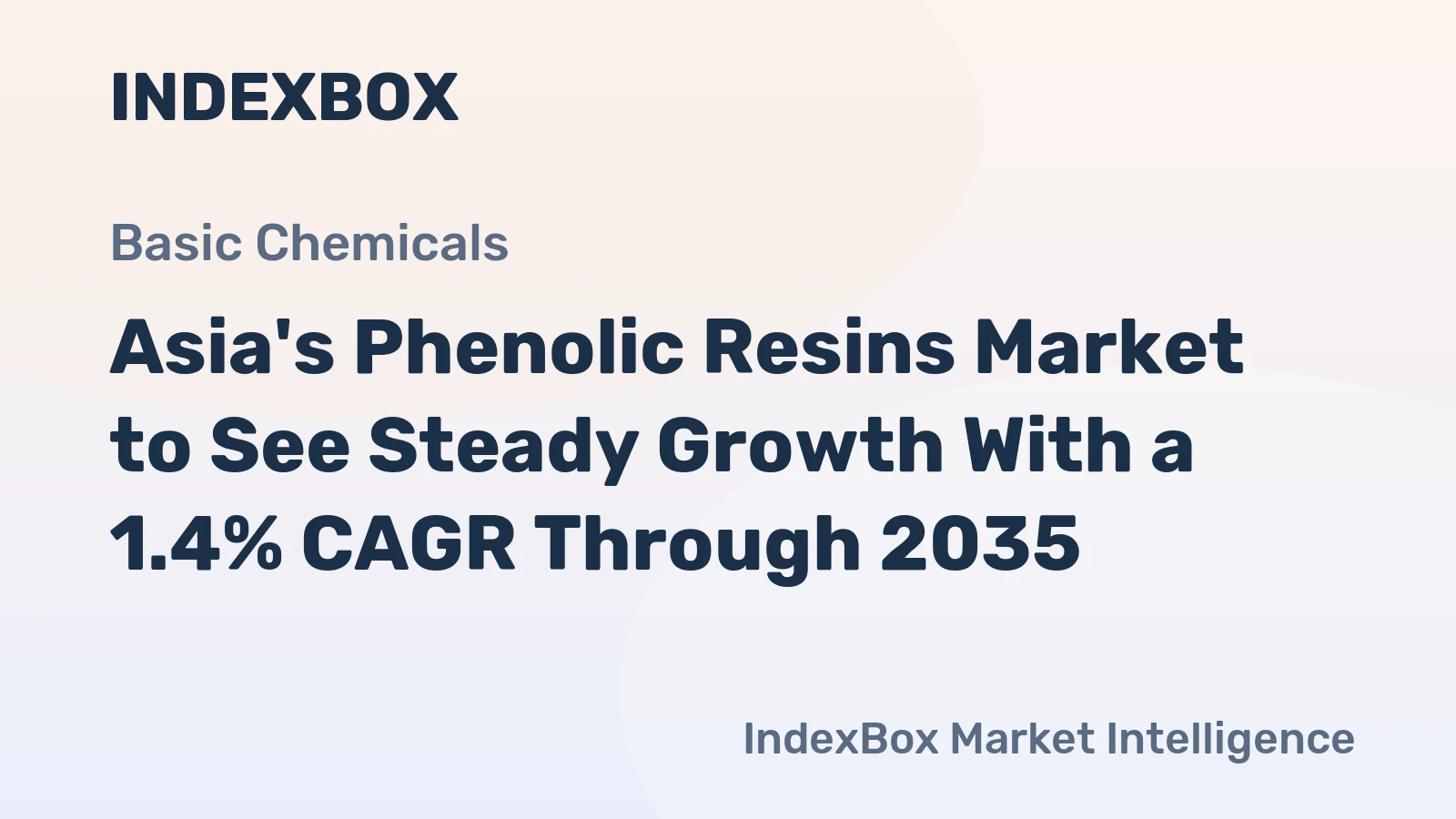 Asia's Phenolic Resins Market to See Steady Growth With a 1.4% CAGR Through 2035
