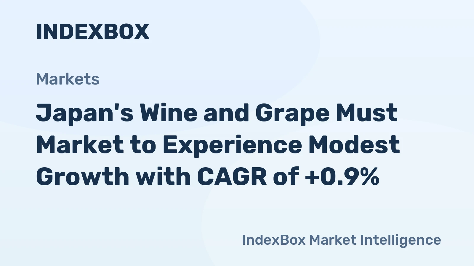 Japan's Wine and Grape Must Market to Experience Modest Growth with CAGR of +0.9%