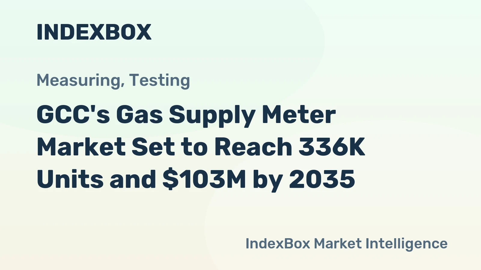 GCC's Gas Supply Meter Market Set to Reach 336K Units and $103M by 2035