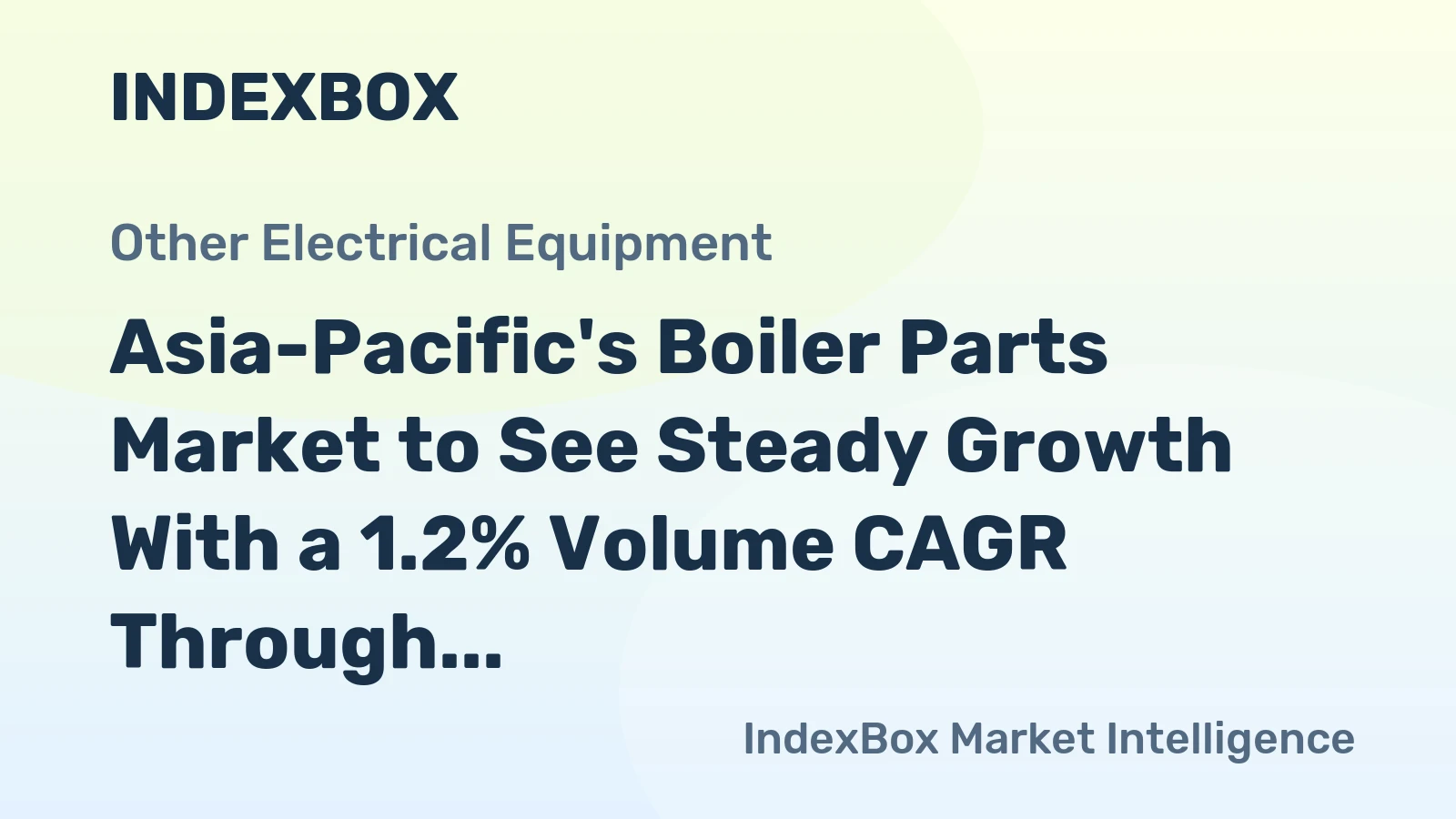 Asia-Pacific's Boiler Parts Market to See Steady Growth With a 1.2% Volume CAGR Through 2035