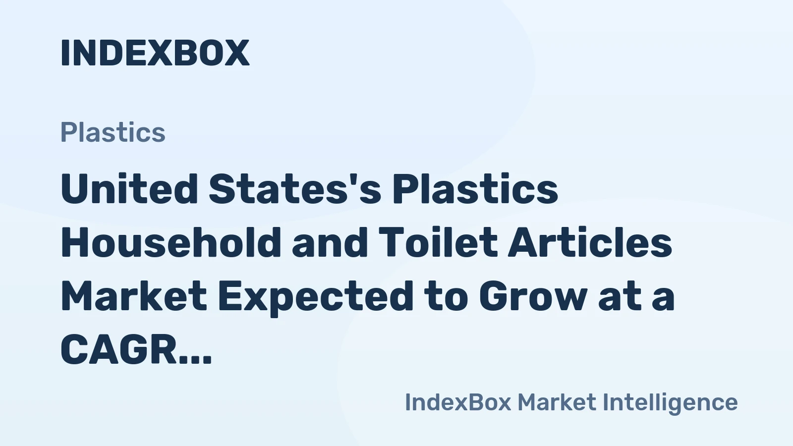 United States's Plastics Household and Toilet Articles Market Expected to Grow at a CAGR of +1.9% from 2024 to 2035