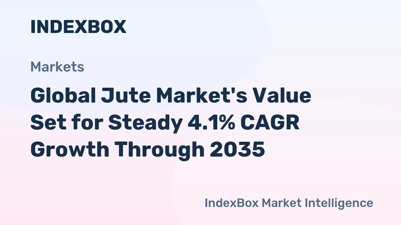 Global Jute Market's Value Set for Steady 4.1% CAGR Growth Through 2035