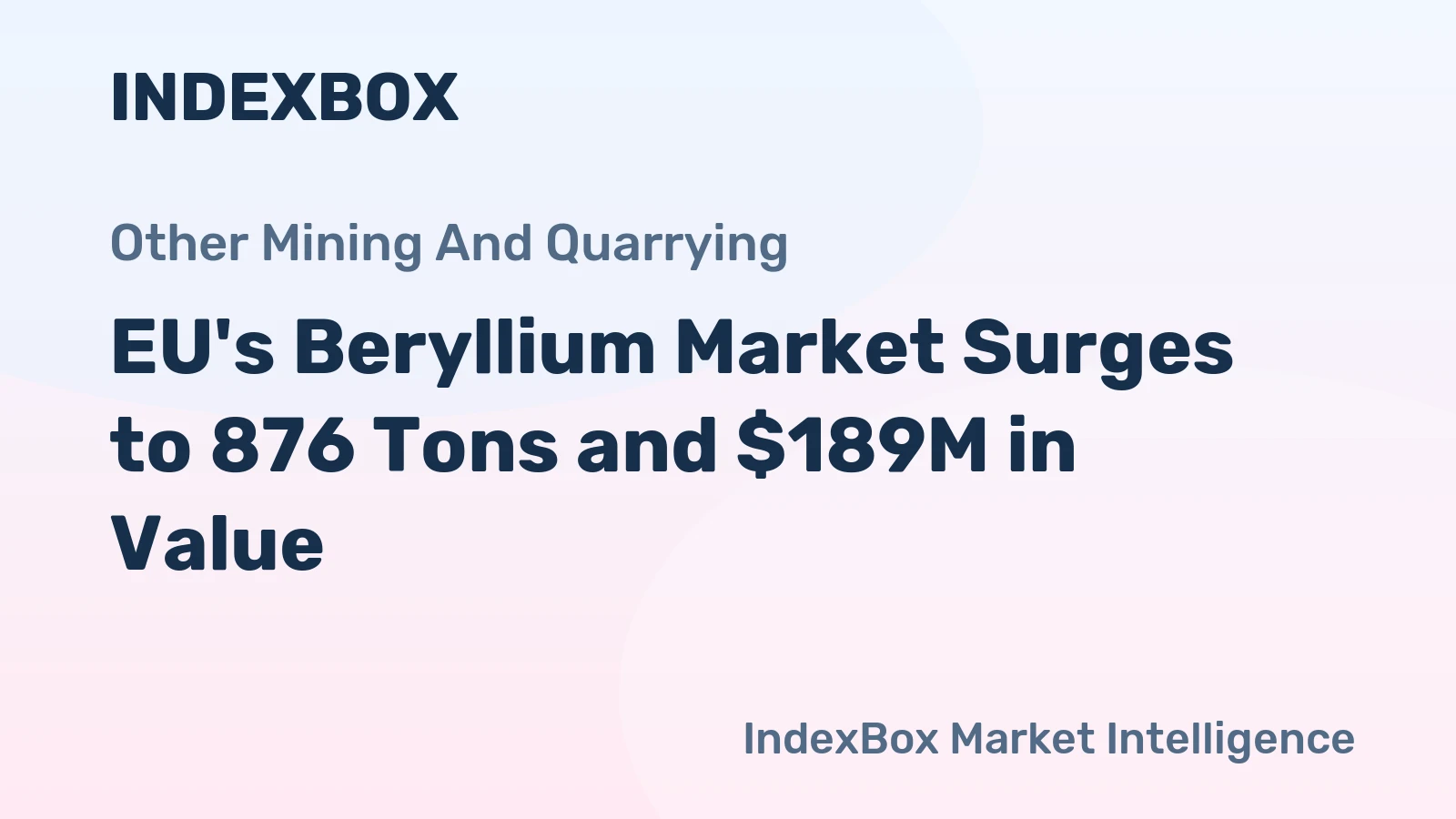 EU's Beryllium Market Surges to 876 Tons and $189M in Value