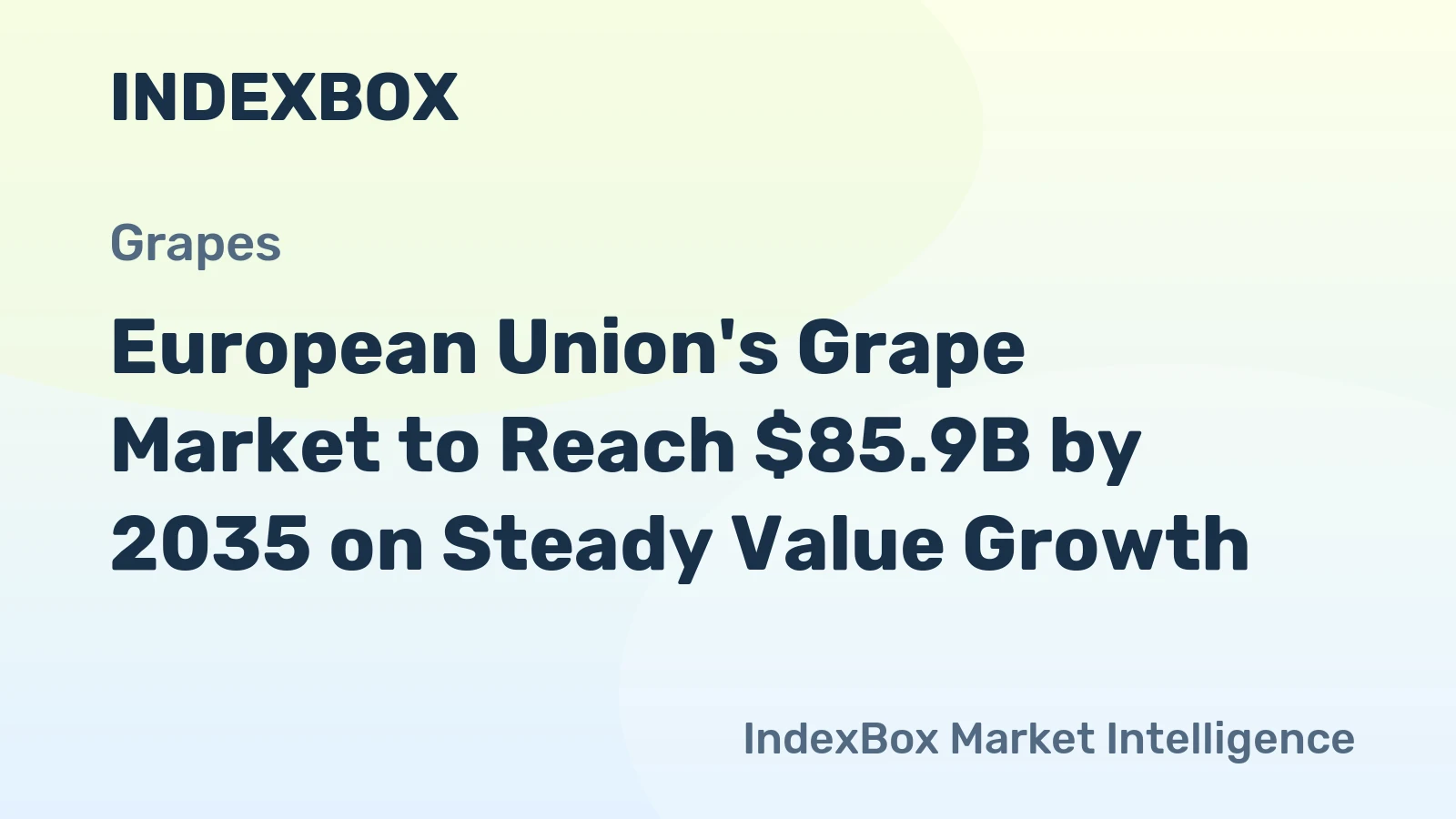 European Union's Grape Market to Reach $85.9B by 2035 on Steady Value Growth