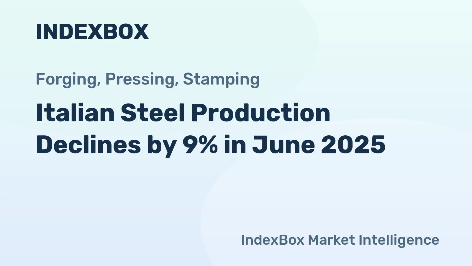 Italian Steel Production Declines by 9% in June 2025