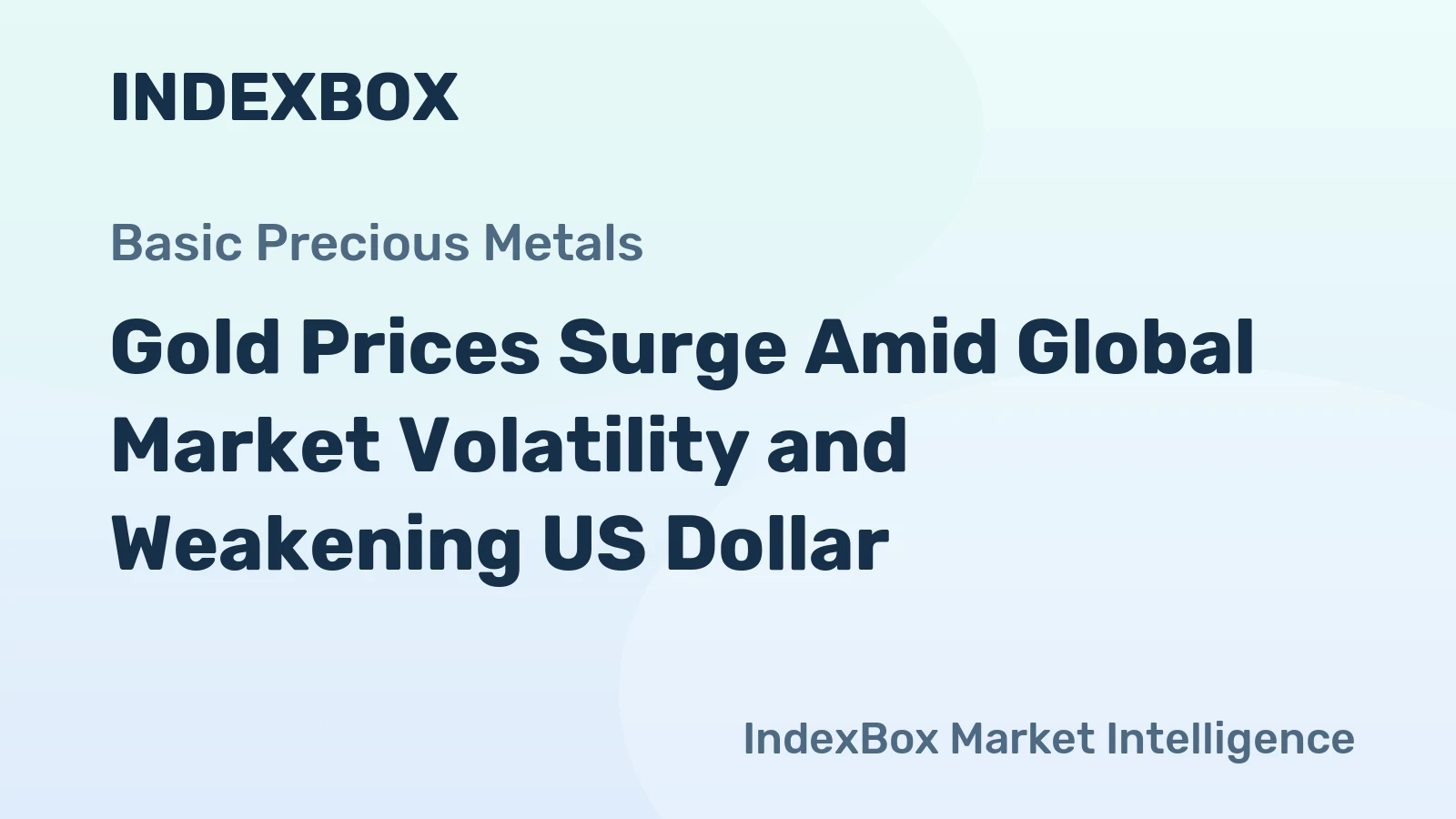 Gold Prices Surge Amid Global Market Volatility and Weakening US Dollar