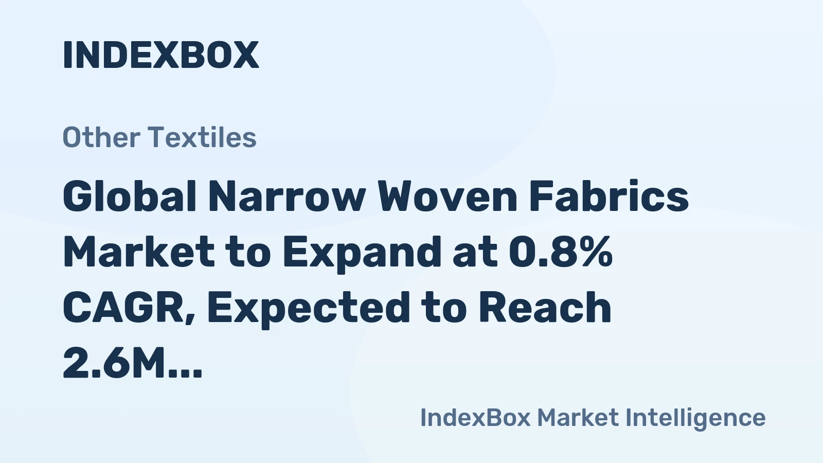 Global Narrow Woven Fabrics Market to Expand at 0.8% CAGR, Expected to Reach 2.6M Tons by 2035