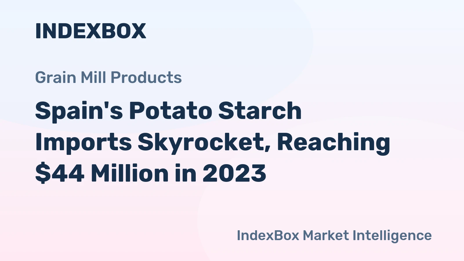 Spain's Potato Starch Imports Skyrocket, Reaching $44 Million in 2023