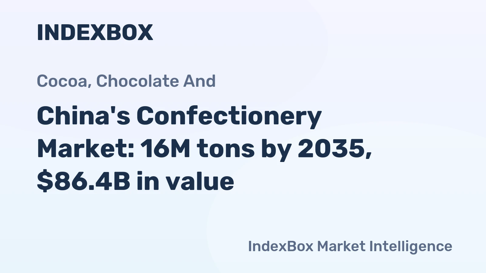 China's Confectionery Market: 16M tons by 2035, $86.4B in value