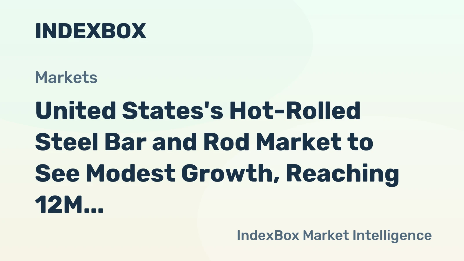 United States's Hot-Rolled Steel Bar and Rod Market to See Modest Growth, Reaching 12M Tons and $18.2B by 2035