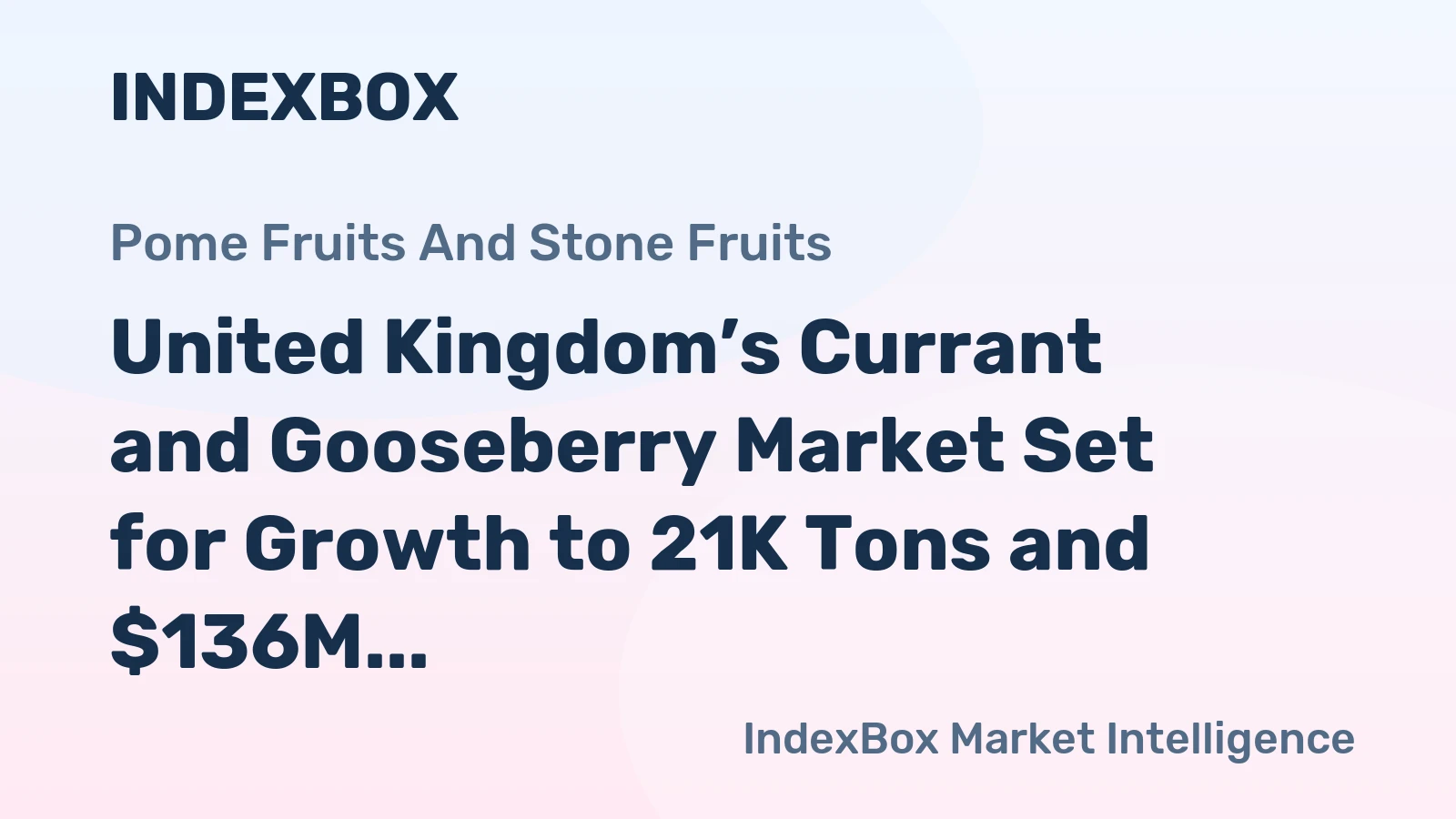 United Kingdom’s Currant and Gooseberry Market Set for Growth to 21K Tons and $136M