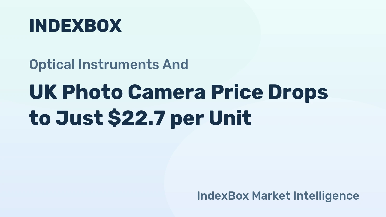 UK Photo Camera Price Drops to Just $22.7 per Unit