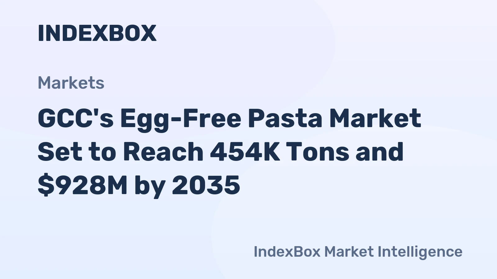 GCC's Egg-Free Pasta Market Set to Reach 454K Tons and $928M by 2035