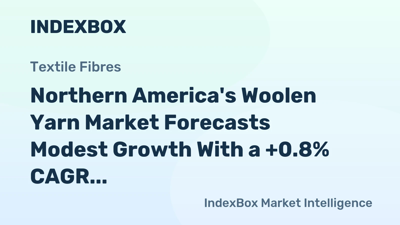 Northern America's Woolen Yarn Market Forecasts Modest Growth With a +0.8% CAGR