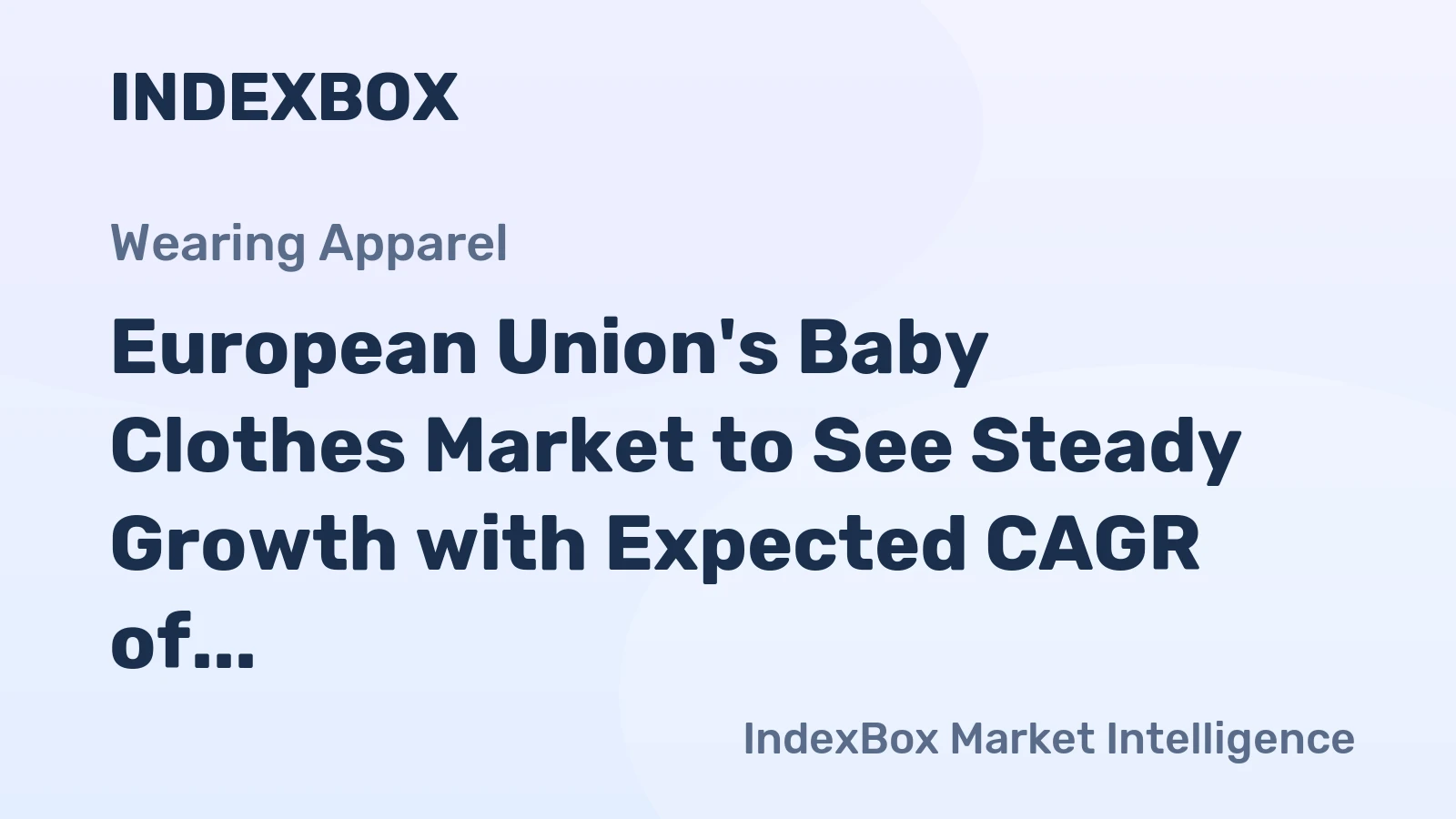 European Union's Baby Clothes Market to See Steady Growth with Expected CAGR of +1.6% from 2024 to 2035