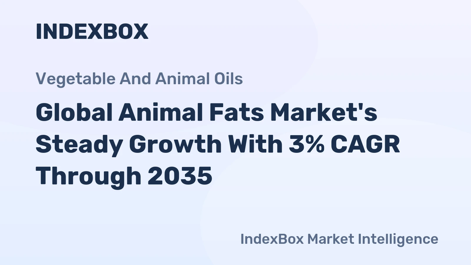 Global Animal Fats Market's Steady Growth With 3% CAGR Through 2035
