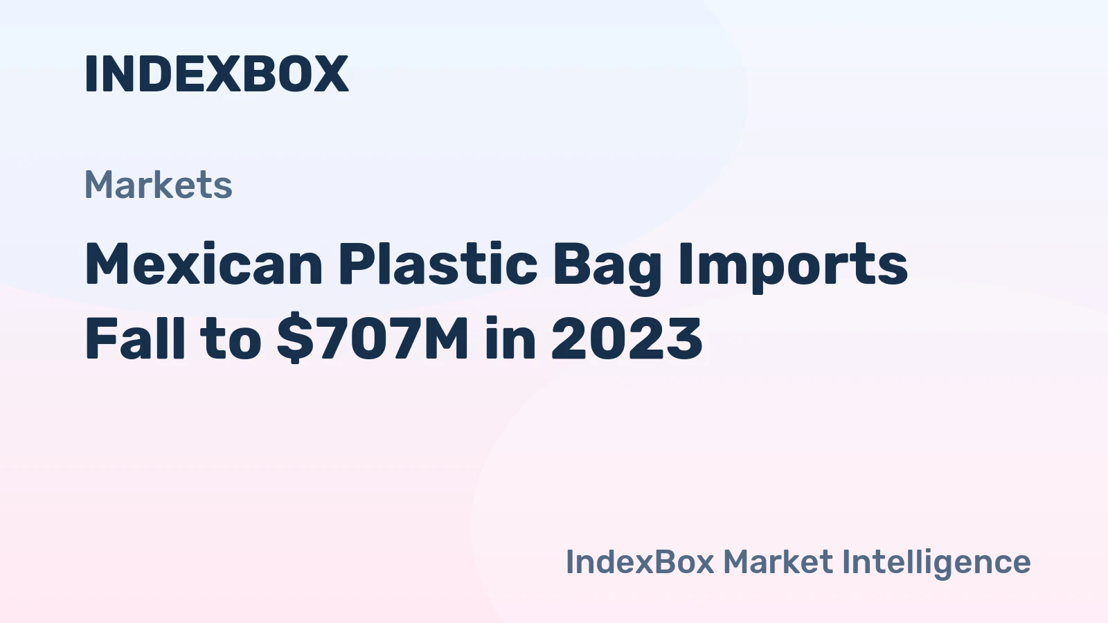 Mexican Plastic Bag Imports Fall to $707M in 2023
