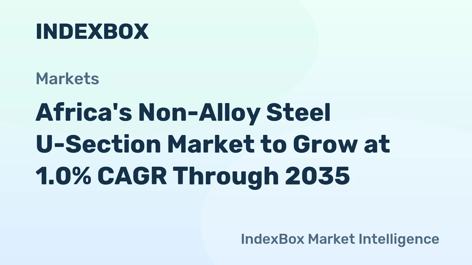 Africa's Non-Alloy Steel U-Section Market to Grow at 1.0% CAGR Through 2035