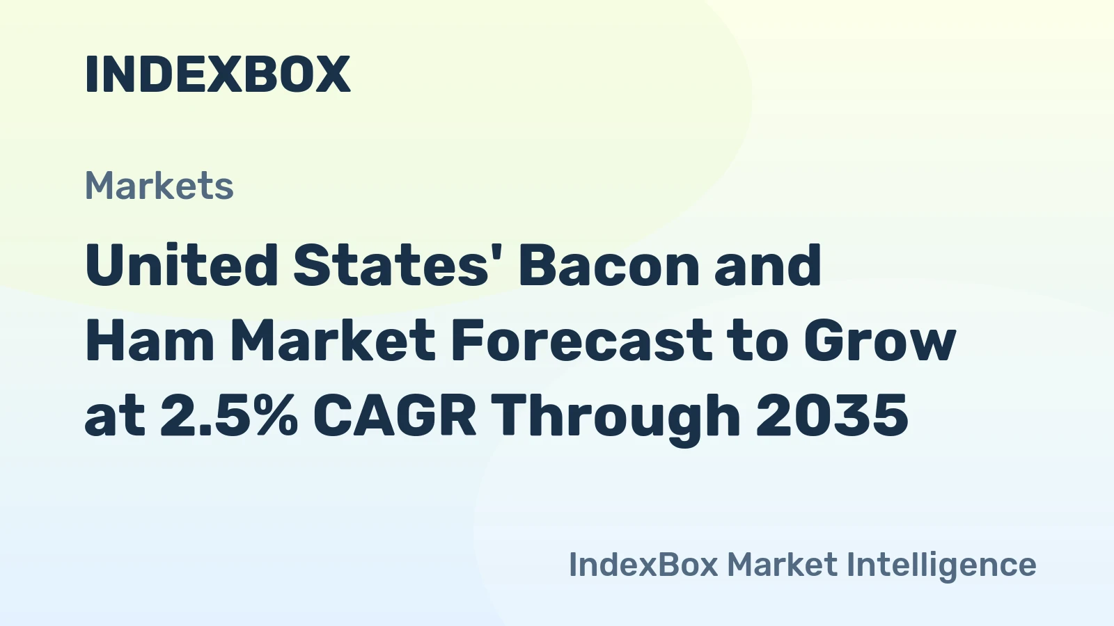 United States' Bacon and Ham Market Forecast to Grow at 2.5% CAGR Through 2035