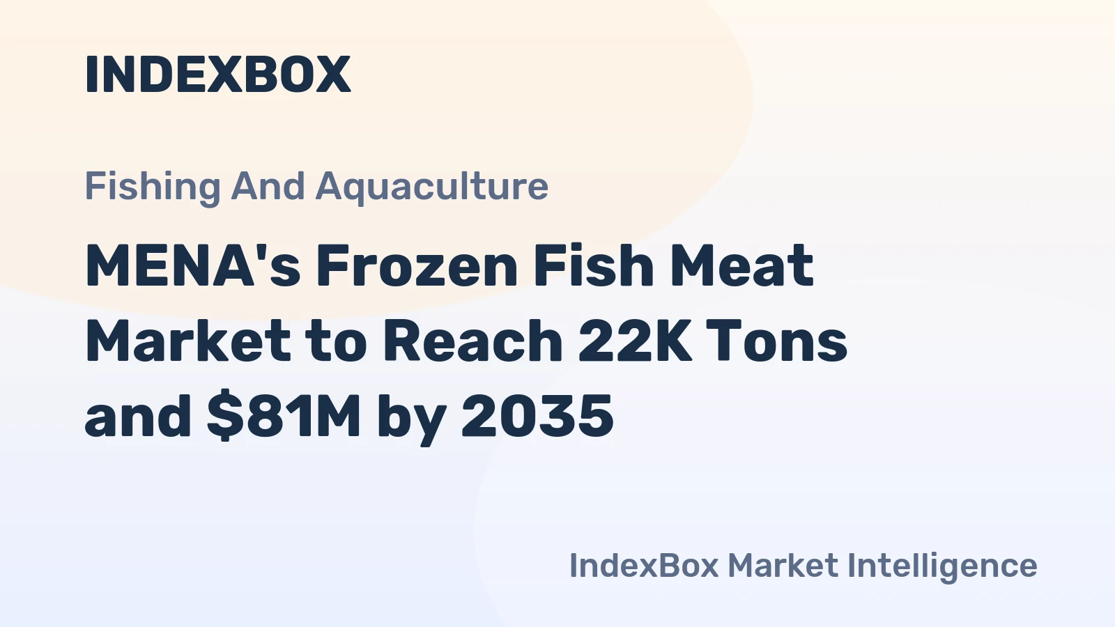 MENA's Frozen Fish Meat Market to Reach 22K Tons and $81M by 2035