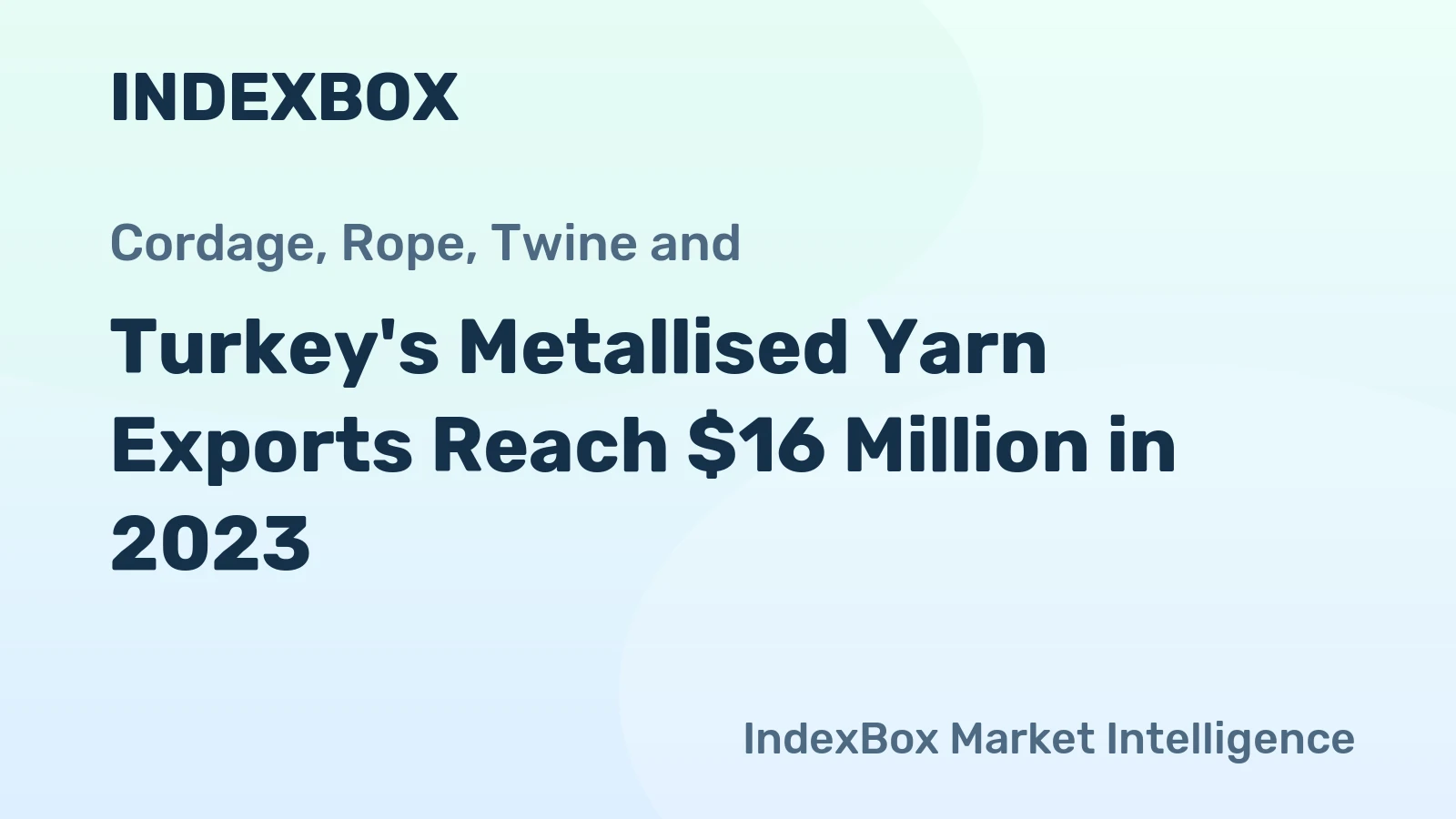 Turkey's Metallised Yarn Exports Reach $16 Million in 2023
