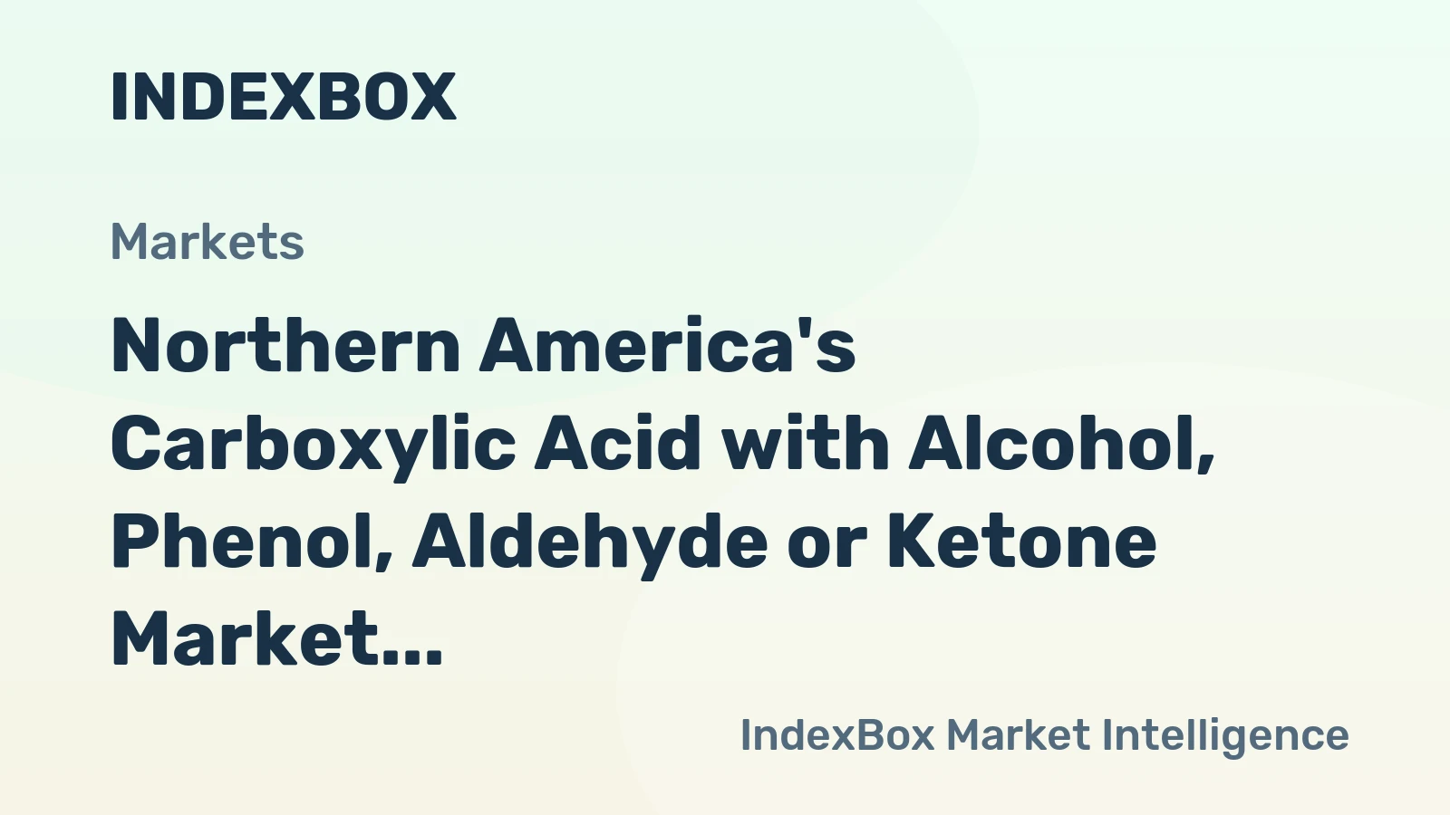 Northern America's Carboxylic Acid with Alcohol, Phenol, Aldehyde or Ketone Market to Expand at +2.1% CAGR through 2035